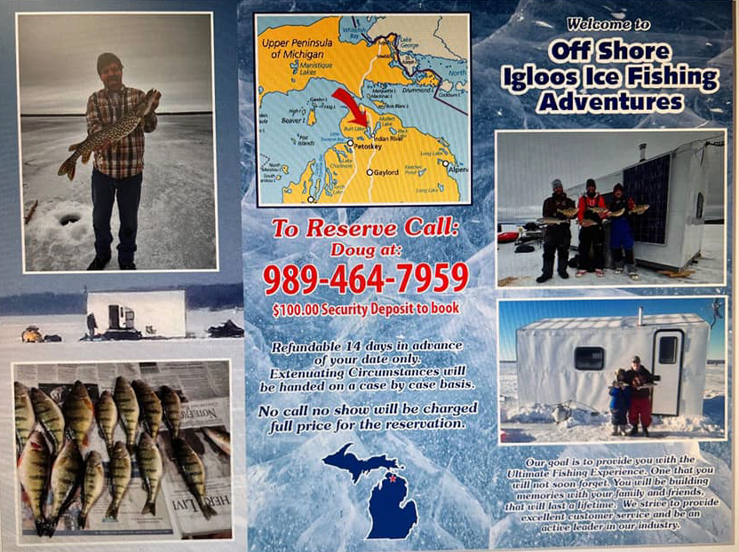 Burt Lake overnight ice fishing shanty rental | All Outdoors Update